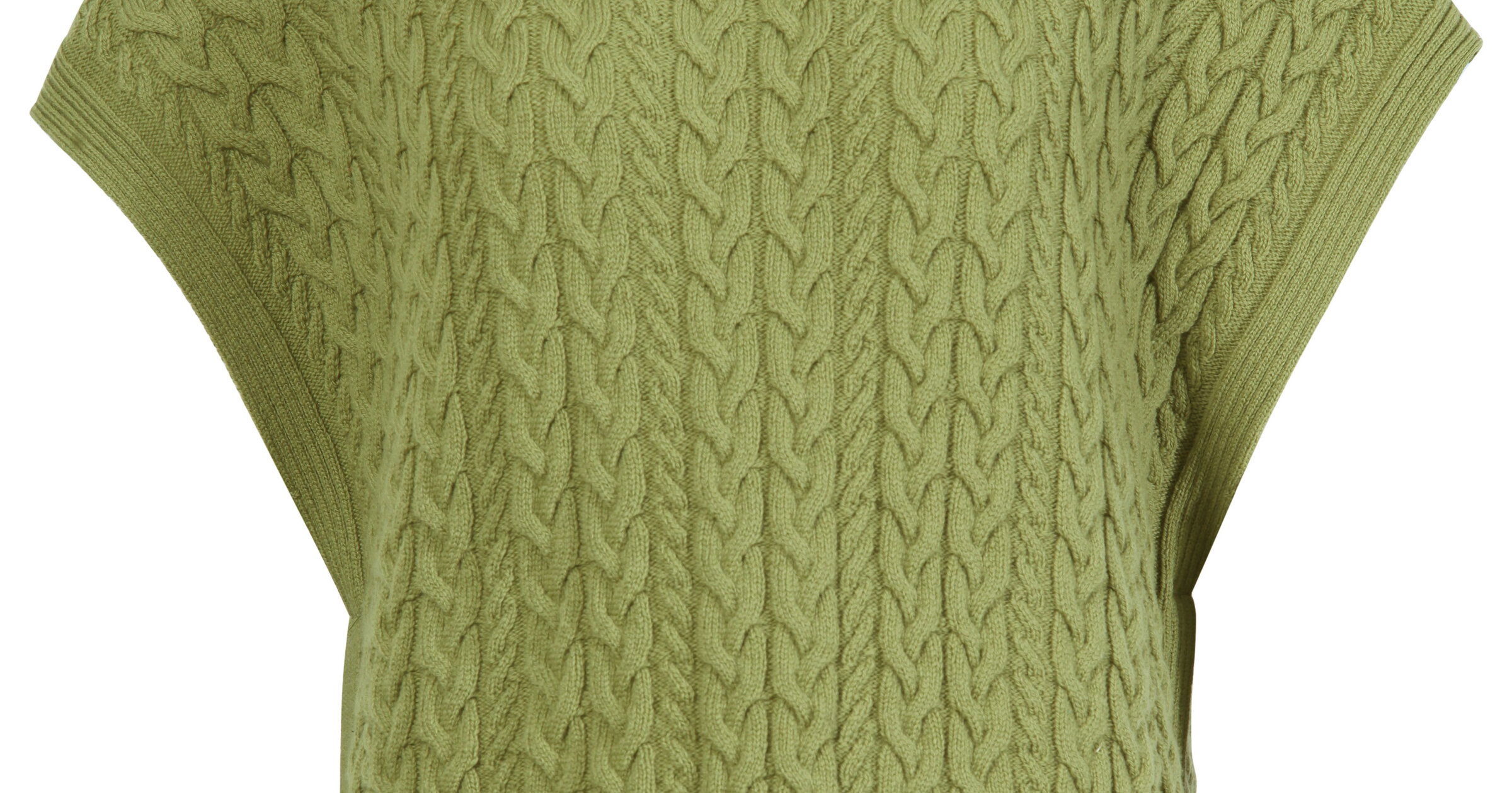 Pulover bez rukava, Strukturni Motiv - Zelena - Dzemperi - Ivko Woman