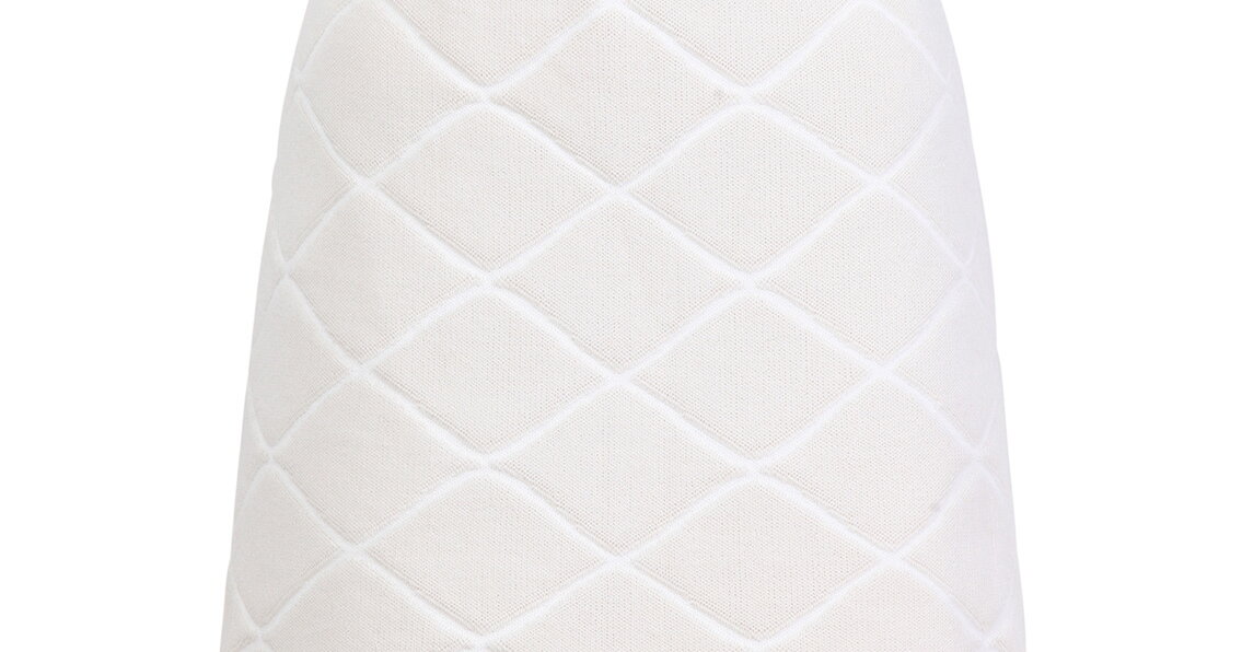 Solid Skirt, Structure Pattern - Off-White - Dresses and skirts - Ivko ...