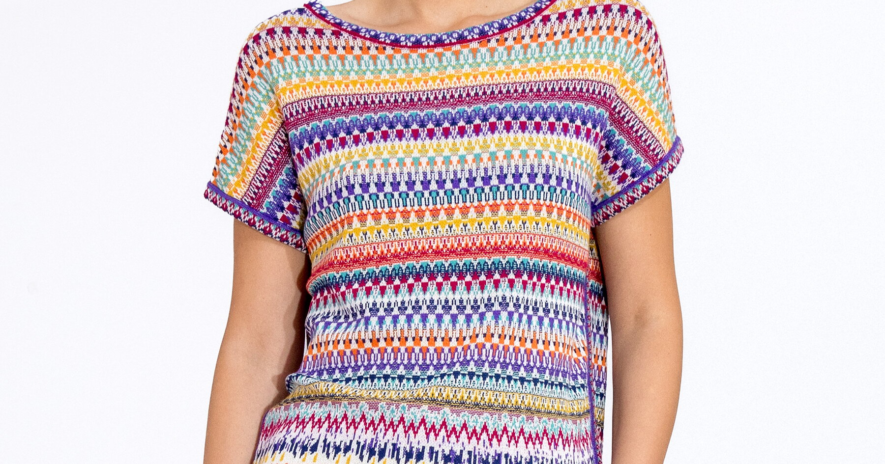 Pulover bez Rukava, Pruge - Bela - Dzemperi - Ivko Woman