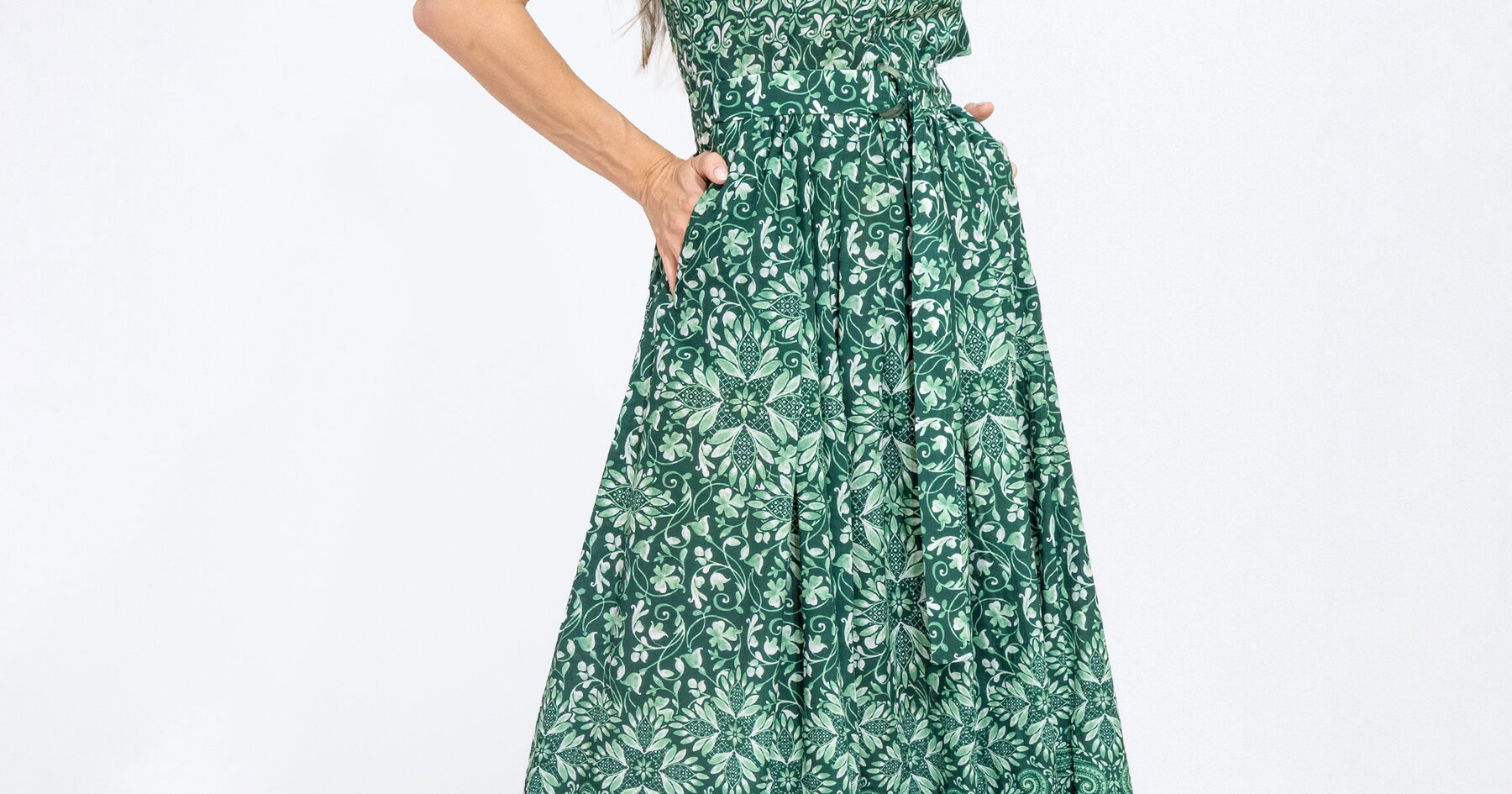 Shirt Dress, Alhambra Pattern - Amazonas - Dresses and skirts - Ivko Woman