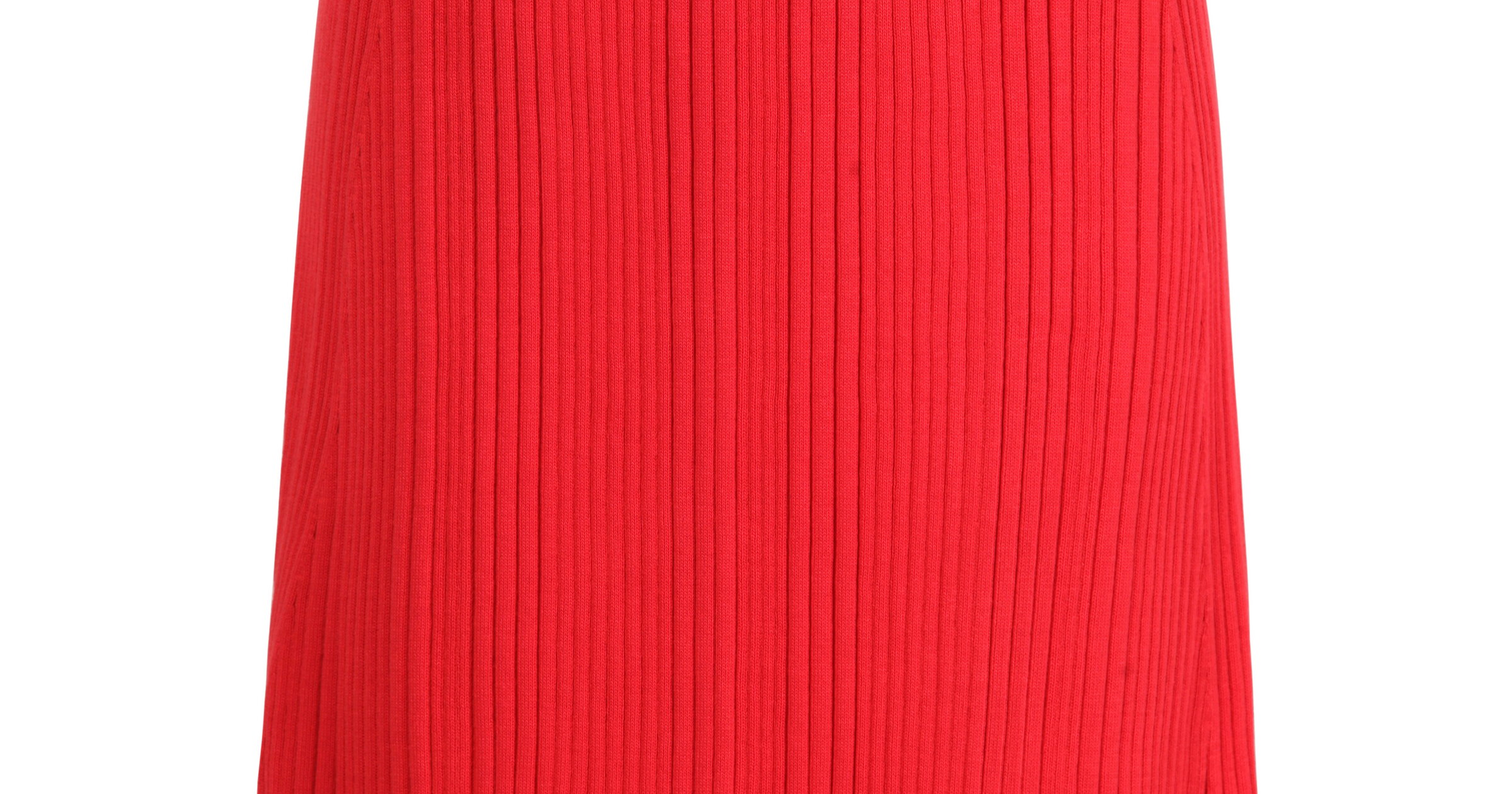 Knee Lenght Skirt, Structure Pattern - Red - Skirts - Ivko Woman