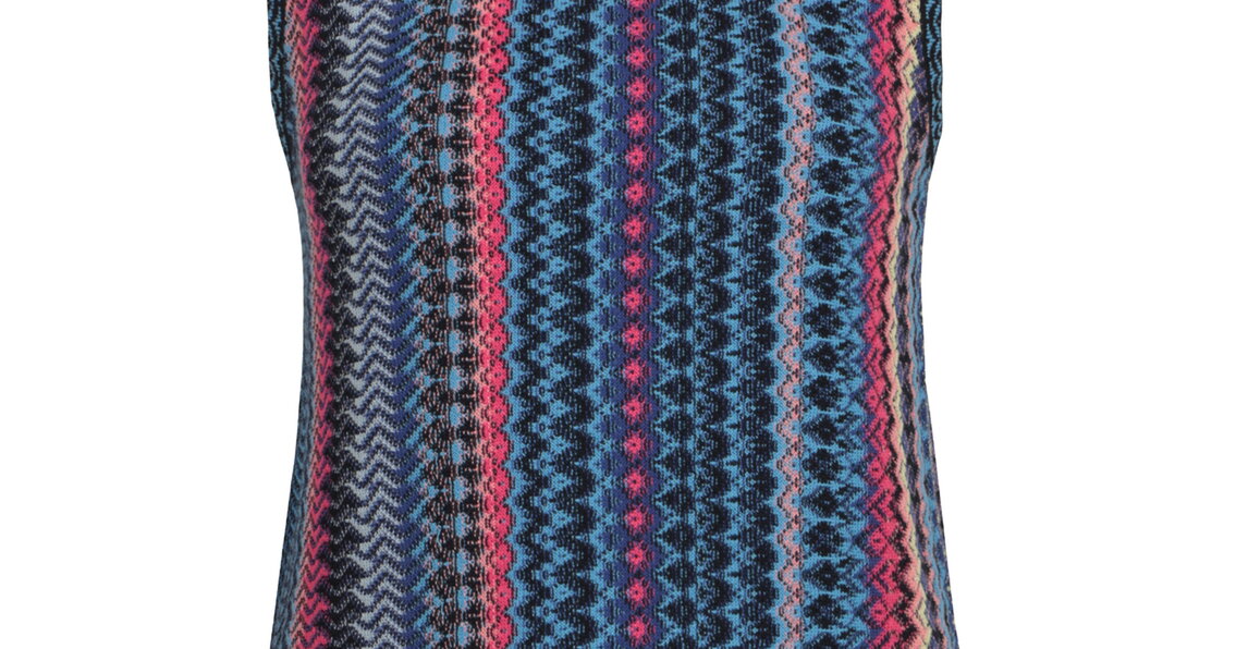 Pulover bez Rukava, Retro Crochet Motiv - Teget - Dzemperi - Ivko Woman